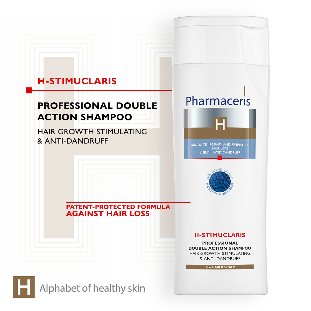 Shampo H-Stimuclaris për Rritjen e Flokëve dhe Zbokthit – Amar Pharma